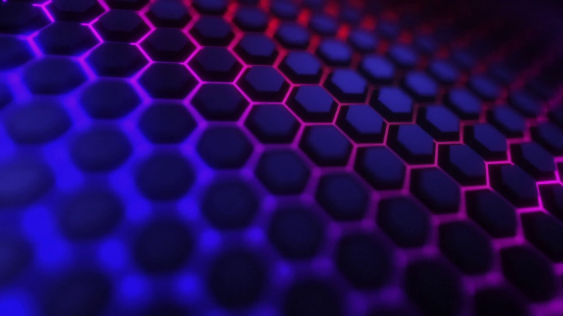 Abstract Neon Hexagon Pattern Looping Stock Motion Graphics SBV ...