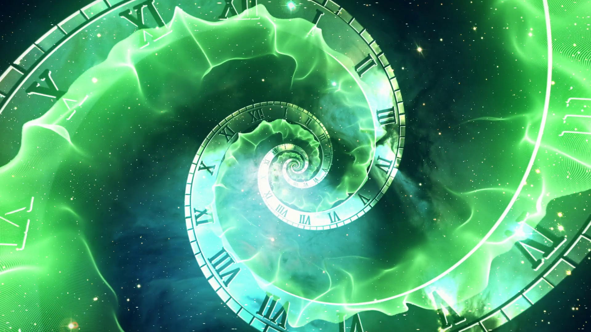 Infinity Clock | Version 2 | Green | Stock Motion Graphics SBV ...