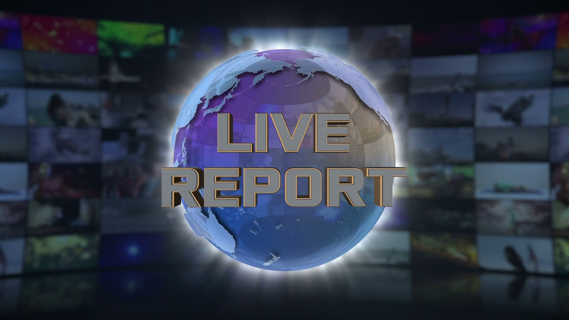 Live Report On Screen 3D Animated Text Graphics | News Broadcast ...