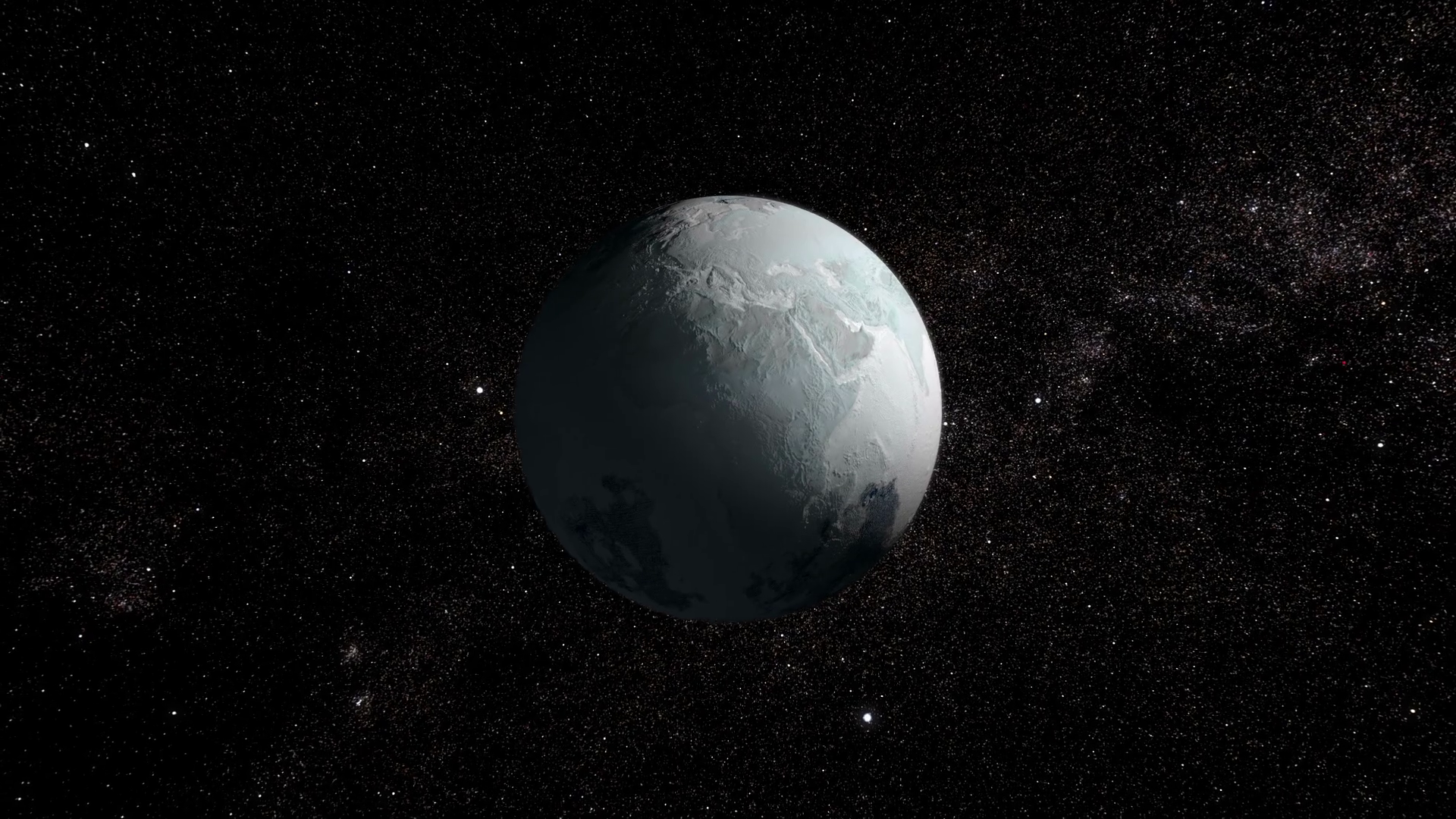Planet Earth Frozen Almost Completely Stock Motion Graphics SBV ...