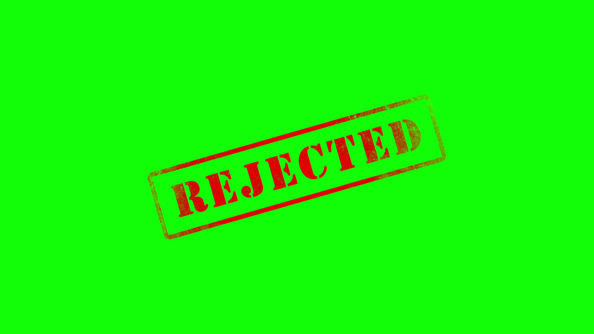 Rejected Being Stamped On Green Screen With Stock Motion Graphics SBV ...