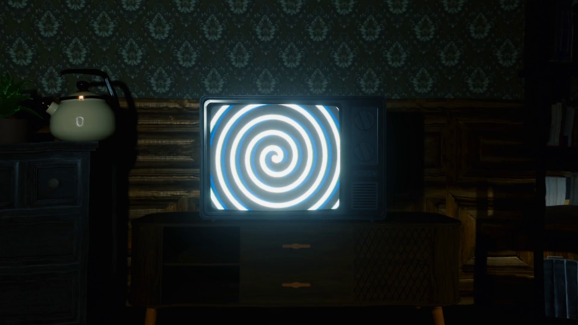 Hypnotic Spiral On Screen Of Classic Retro Stock Motion Graphics SBV ...