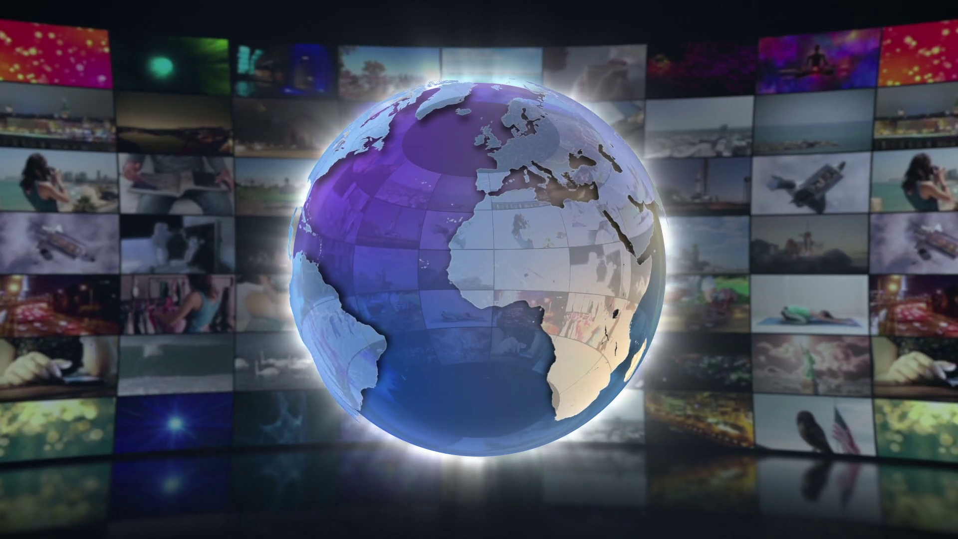 Stylish Shiny Colorful Globe Spinning In Stock Motion Graphics SBV ...