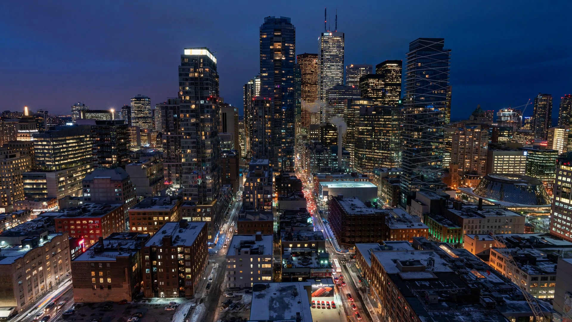 4K Timelapse Sequence of Toronto, Canada - Motion Timelapse of the ...