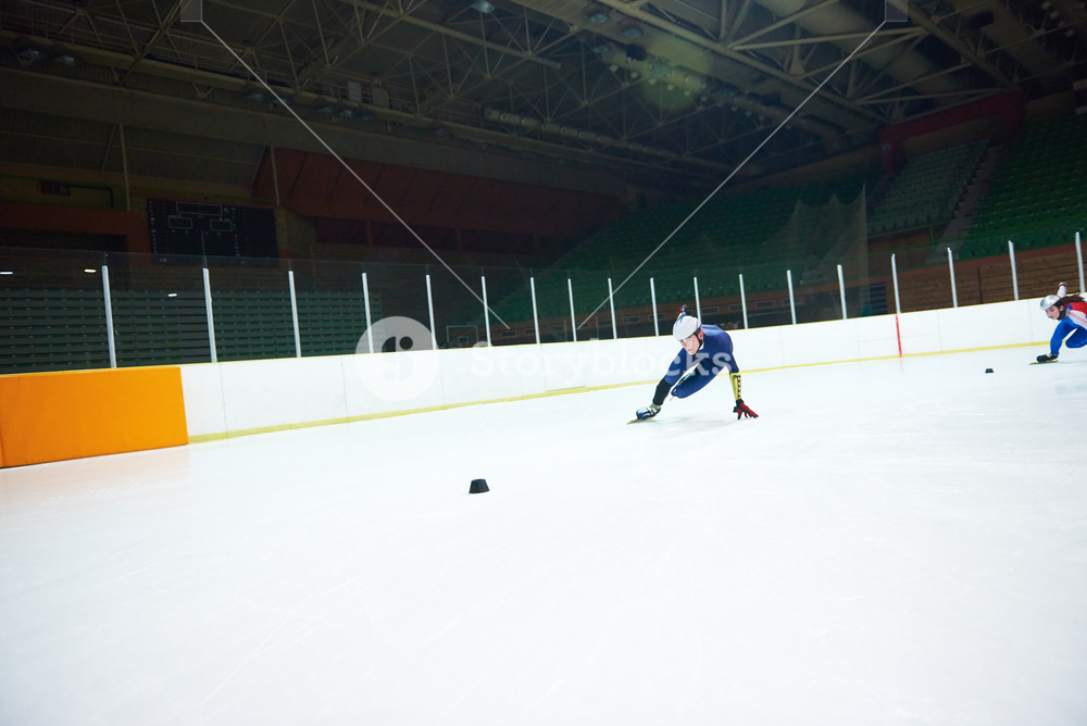 Speed skating Royalty-Free Stock Image - Storyblocks
