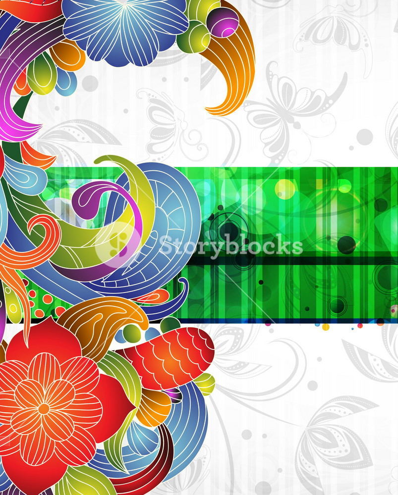 Abstract Floral Background Vector Illustration Royalty-Free Stock Image ...