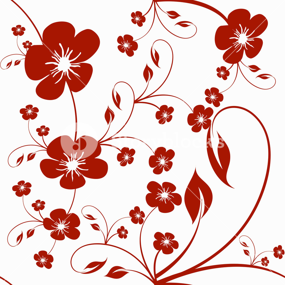 Abstract Seamless Floral Pattern Royalty-Free Stock Image - Storyblocks