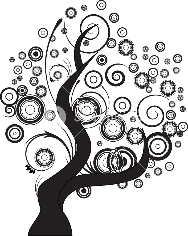 Abstract Vector Tree Royalty-Free Stock Image - Storyblocks