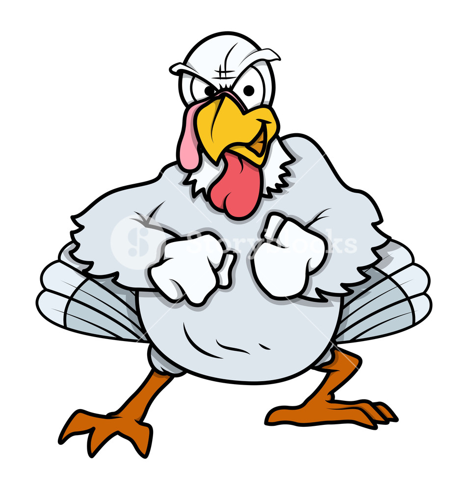 Angry Turkey Bird Ready To Fight Royalty-Free Stock Image - Storyblocks