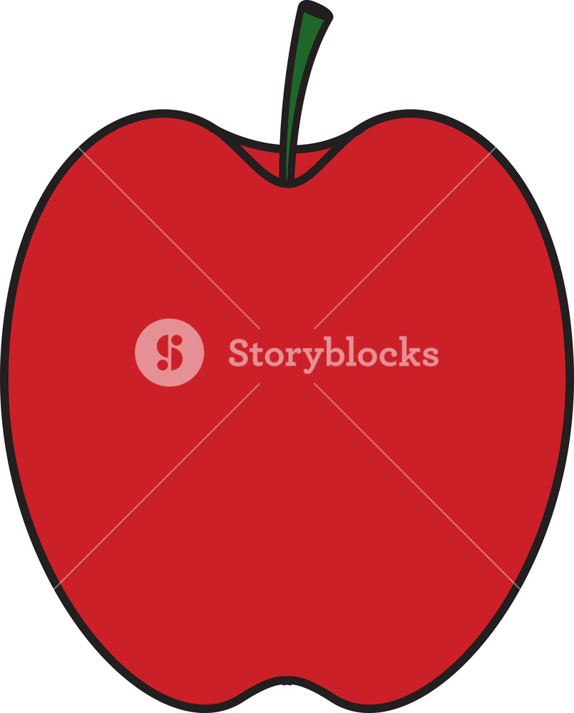 Apple Shape Design Royalty-Free Stock Image - Storyblocks