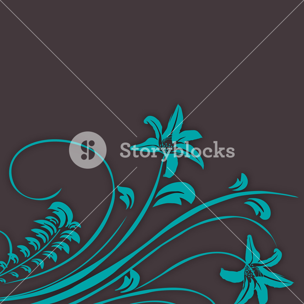 Floral Design on Abstract Background Royalty-Free Stock Image - Storyblocks