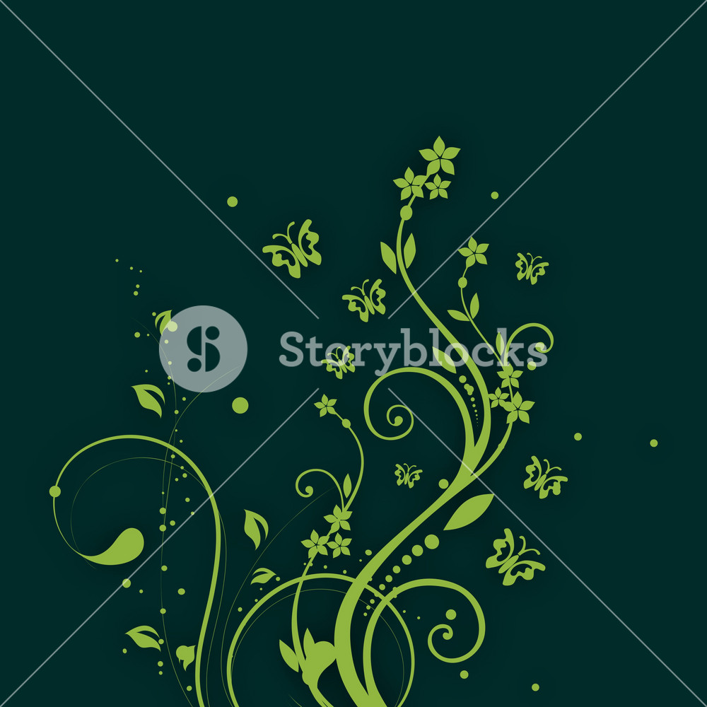 Floral Design on Abstract Background Royalty-Free Stock Image - Storyblocks