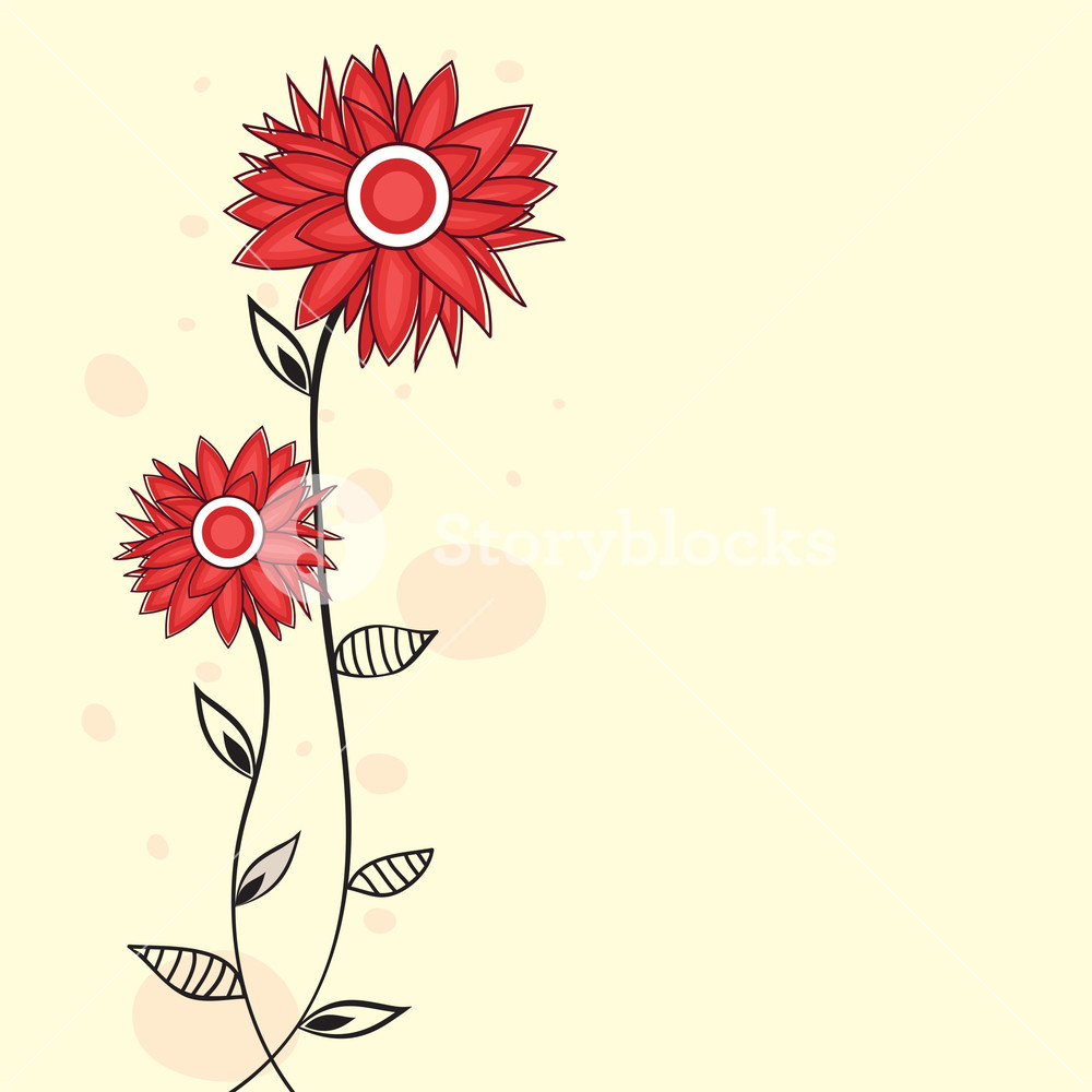 Floral Design on Abstract Background Royalty-Free Stock Image - Storyblocks
