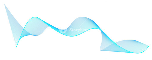 Abstract Blue Wave Lines Design Royalty-Free Stock Image - Storyblocks
