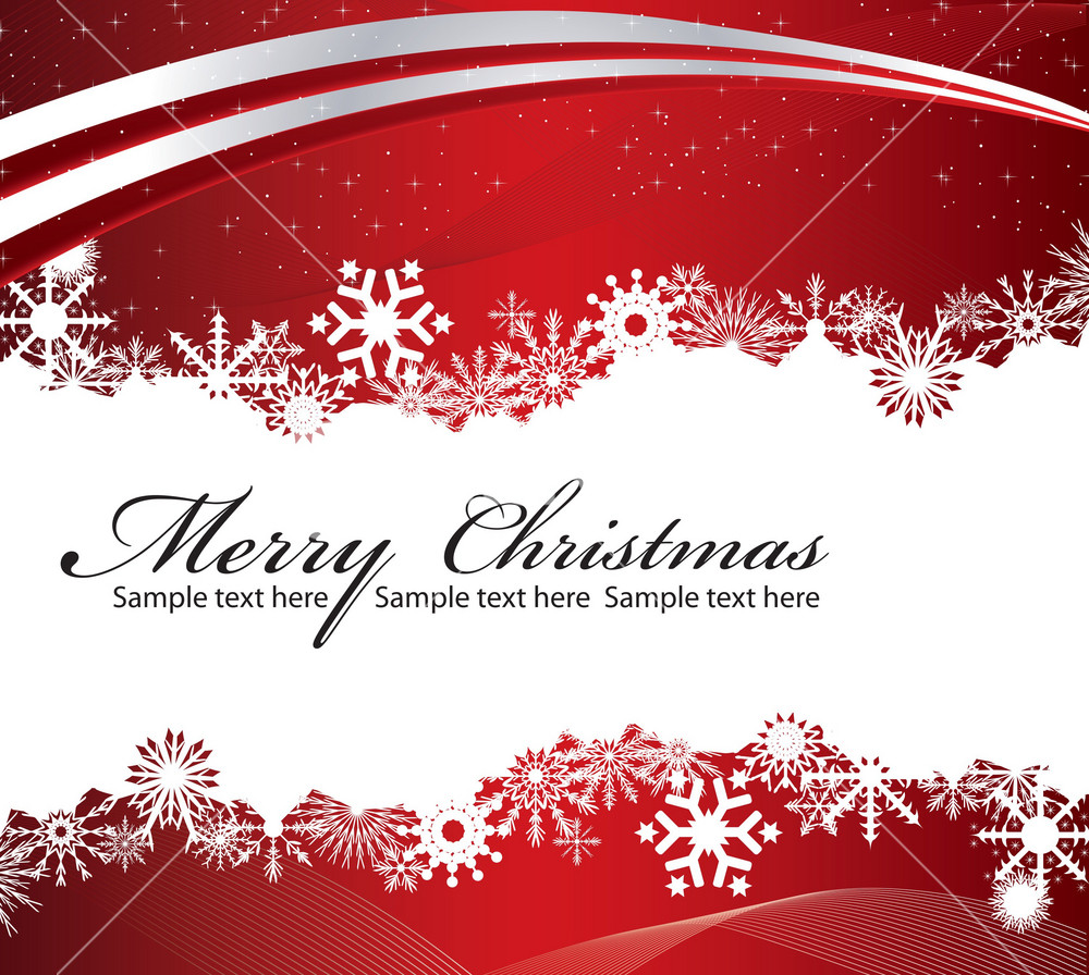Christmas Card Borders Red