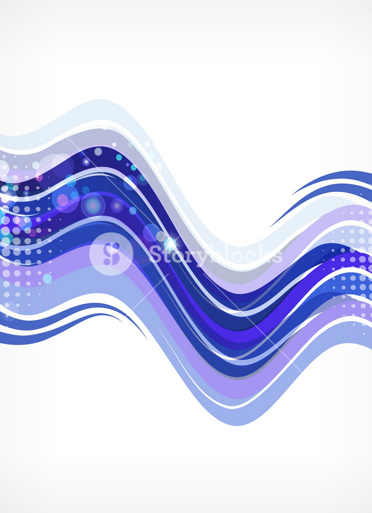 Colorful Waves Vector Illustration Royalty-Free Stock Image - Storyblocks