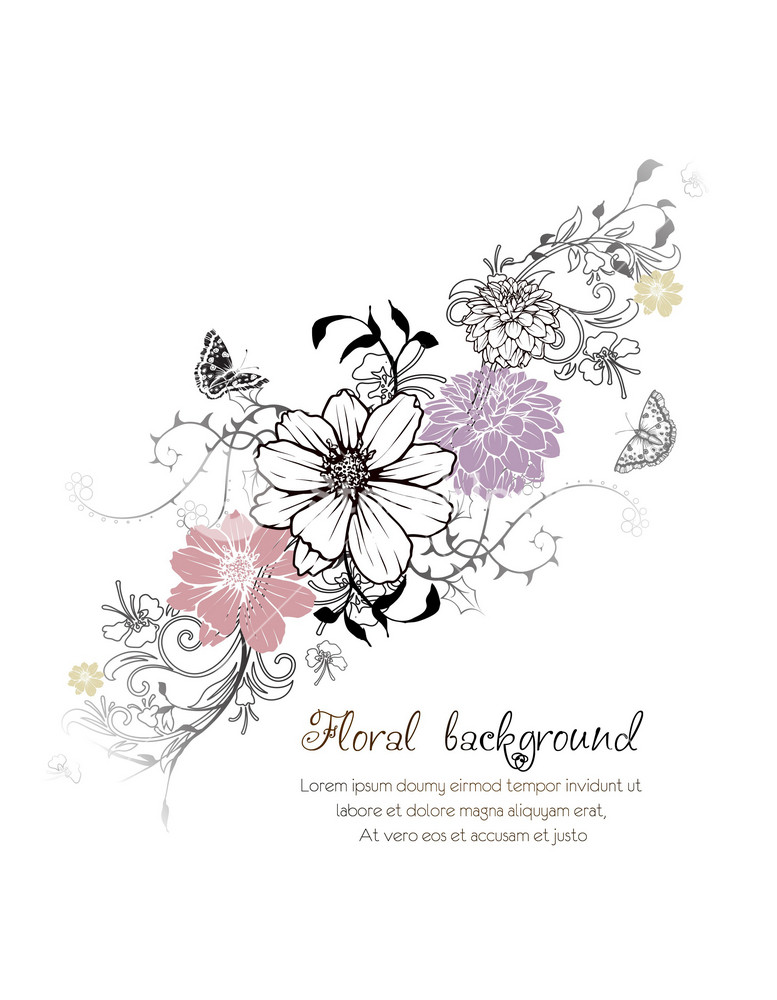 Bunga Abstract Vector Free