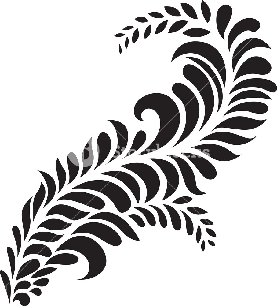 Floral Vector Element Royalty-Free Stock Image - Storyblocks