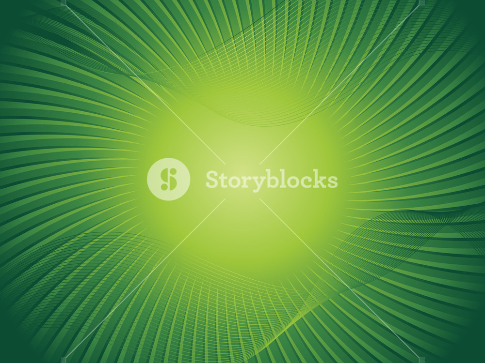 Glossy Green Wave Illustration Royalty-Free Stock Image - Storyblocks