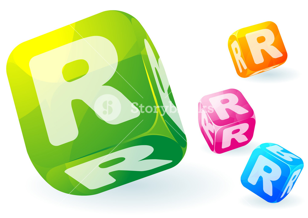 Glossy Transparent Vector Abc Cubes. Royalty-Free Stock Image - Storyblocks