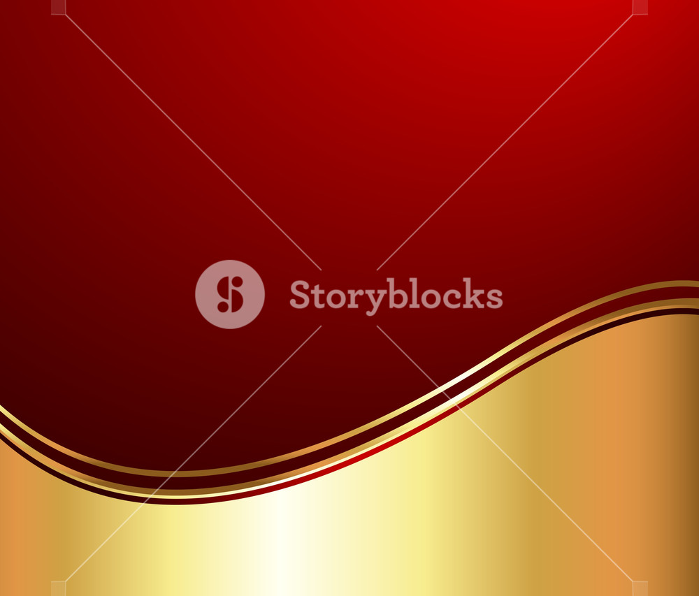 Golden Wave Design Template Banner Royalty-Free Stock Image - Storyblocks