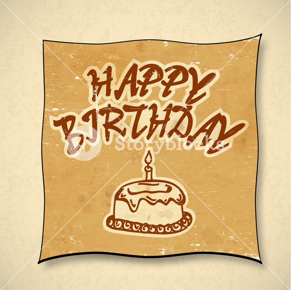 Greeting Card Or Background For Birthday Celebration Royalty-Free Stock ...