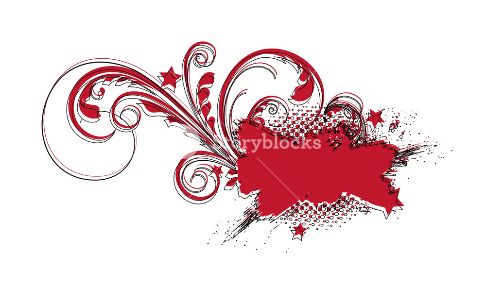 Grunge Texture Flourish Banner Vector Royalty-Free Stock Image ...