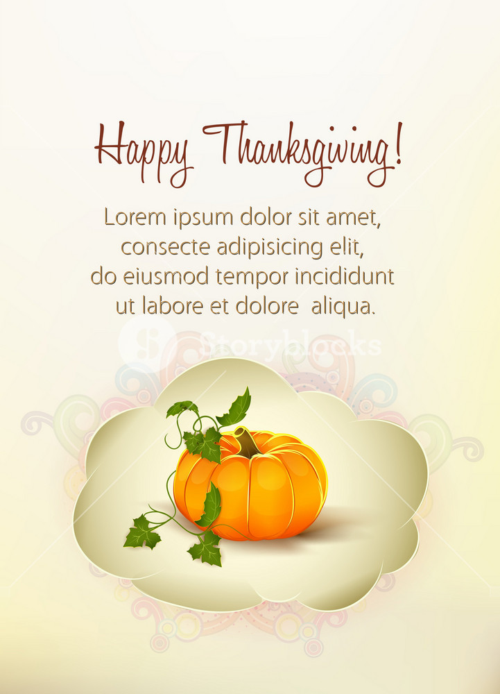 Happy Thanksgiving Day Vector Royalty-Free Stock Image - Storyblocks