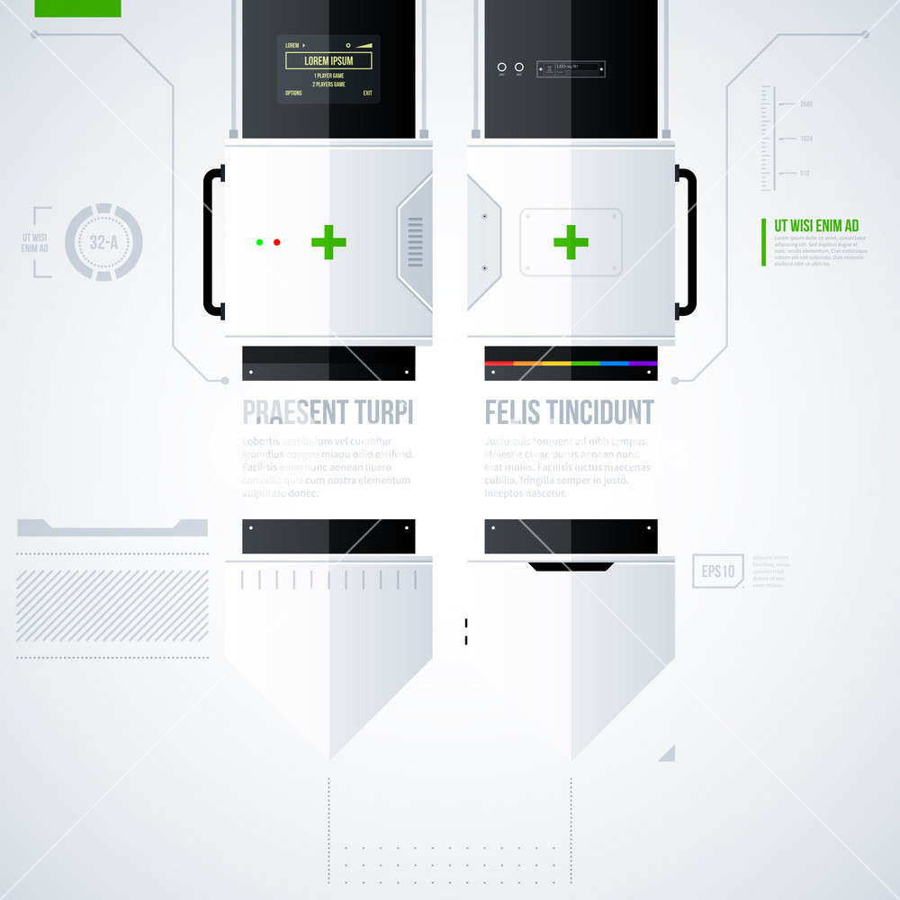 Hi-tech Vector Template. Eps10 Royalty-Free Stock Image - Storyblocks