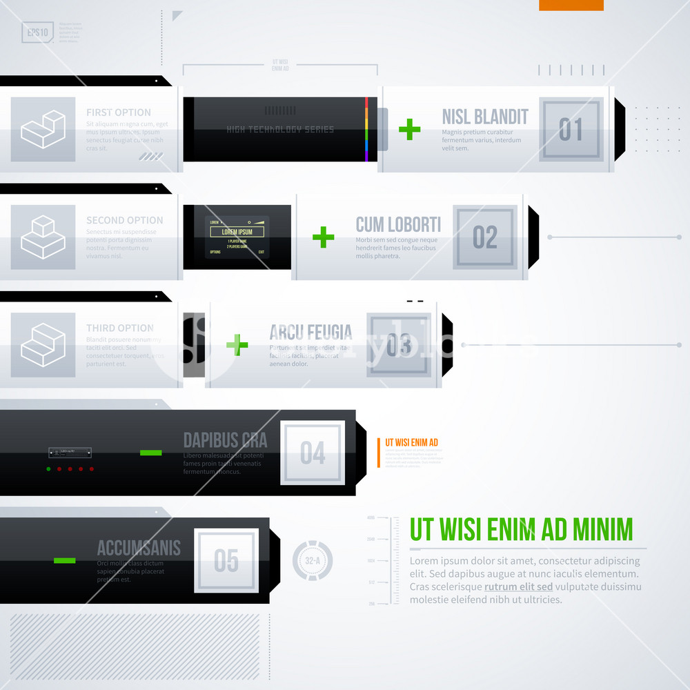 Hi-tech Vector Template. Eps10 Royalty-Free Stock Image - Storyblocks