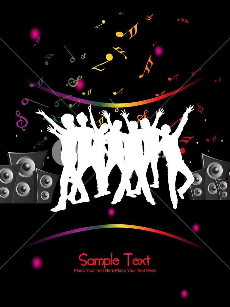 Illustration Of Musical Background Royalty-Free Stock Image - Storyblocks
