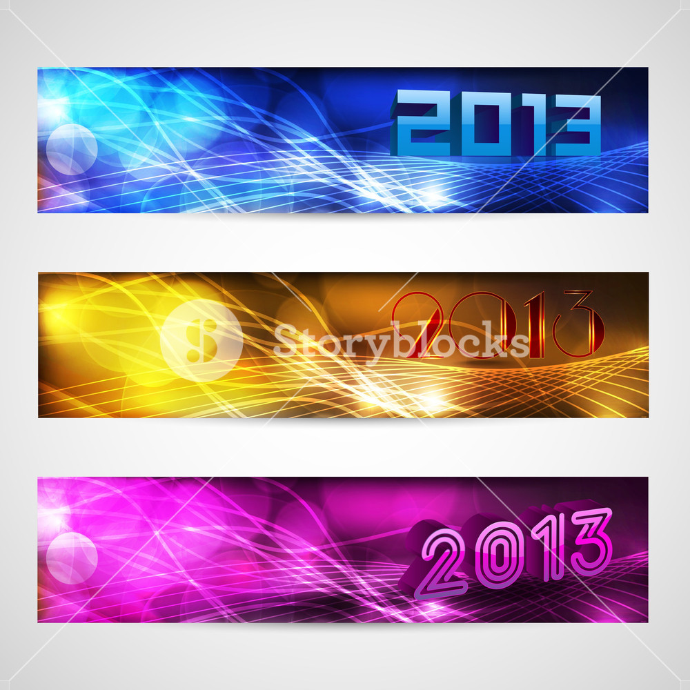 New Year Website Header And Banner Set Royalty-Free Stock Image ...