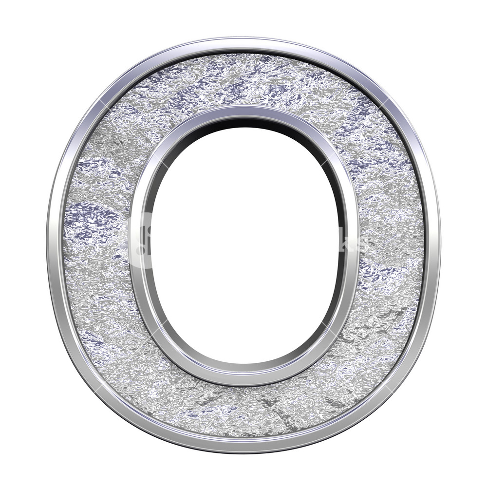 One Letter From Chrome Cast Alphabet Set Royalty-Free Stock Image ...