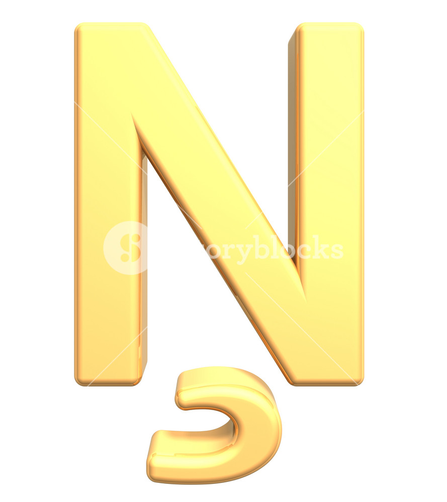 One Letter From Gold Alphabet Set Royalty-Free Stock Image - Storyblocks