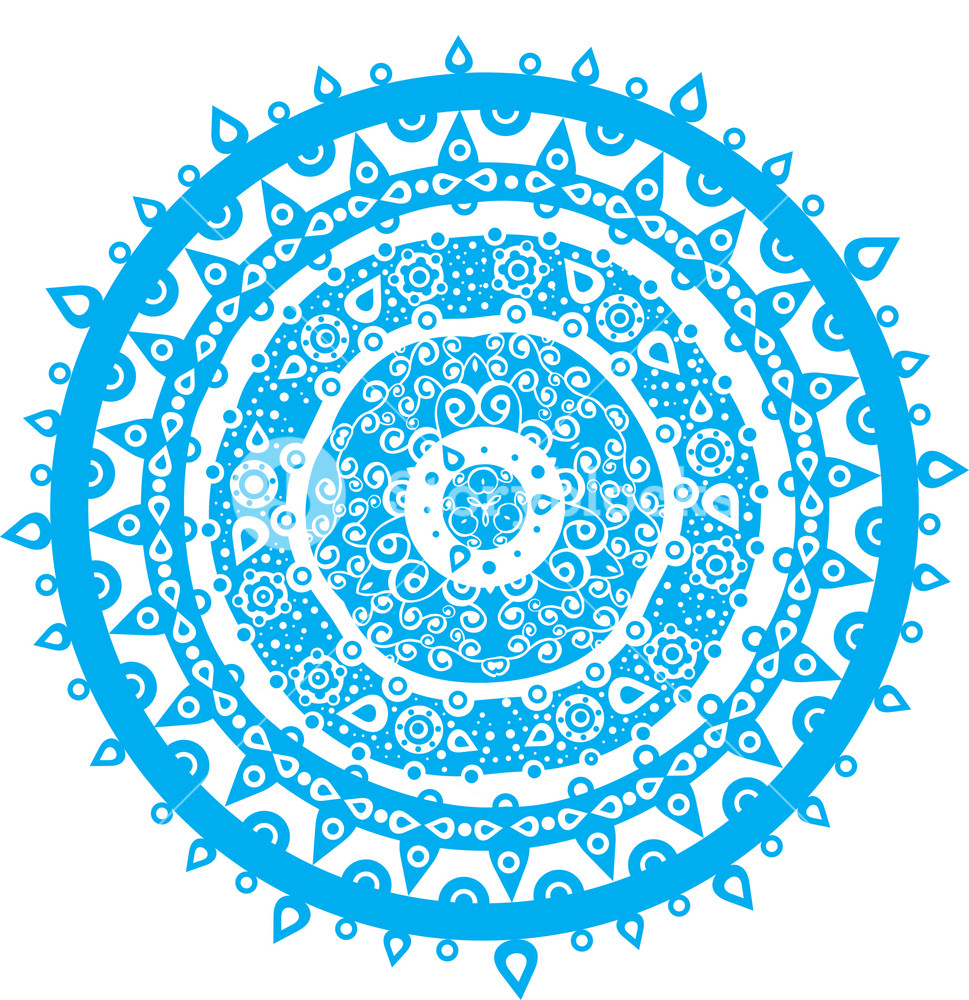 Ornamental Round Lace Pattern Royalty-Free Stock Image - Storyblocks