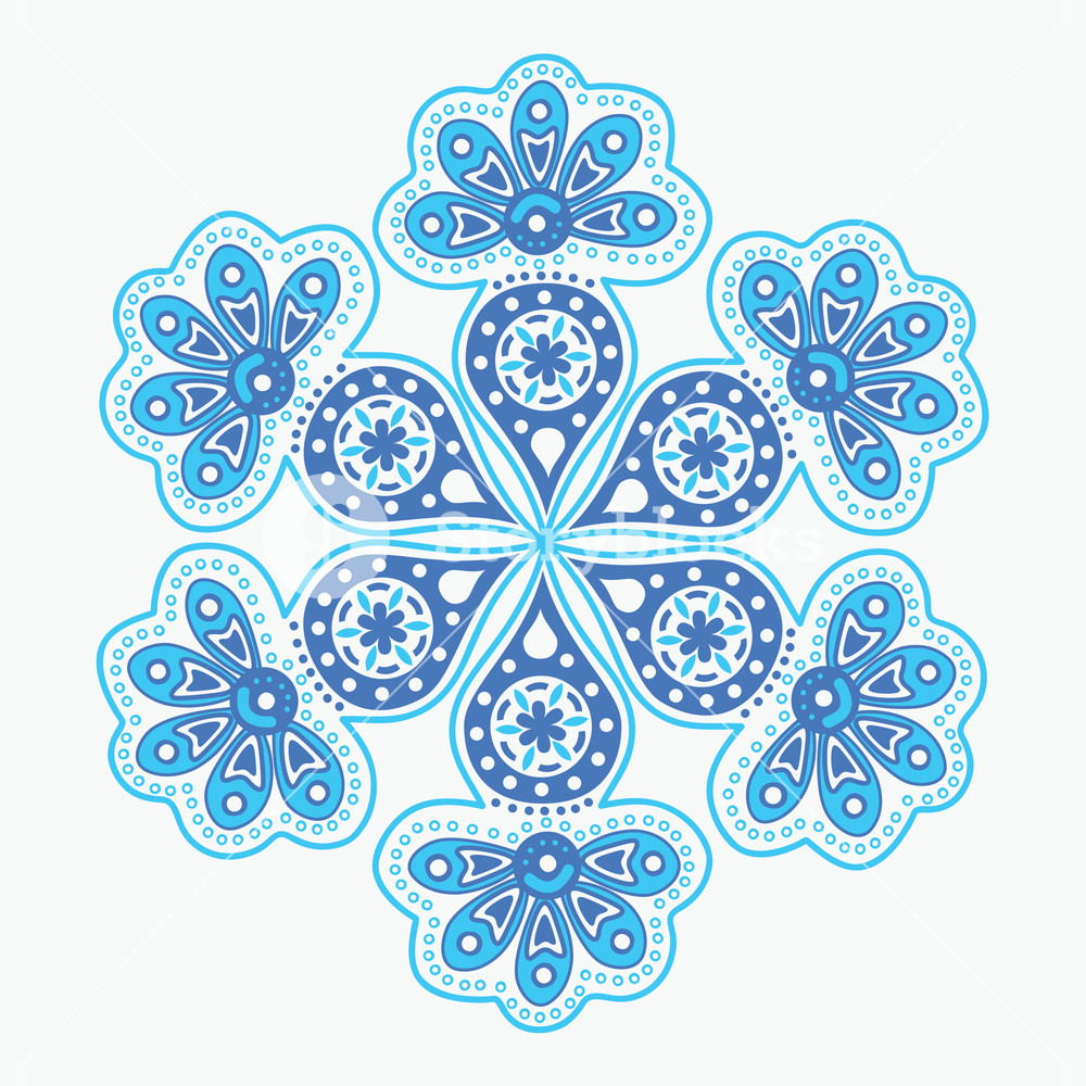 Ornamental Round Lace Pattern Royalty-Free Stock Image - Storyblocks
