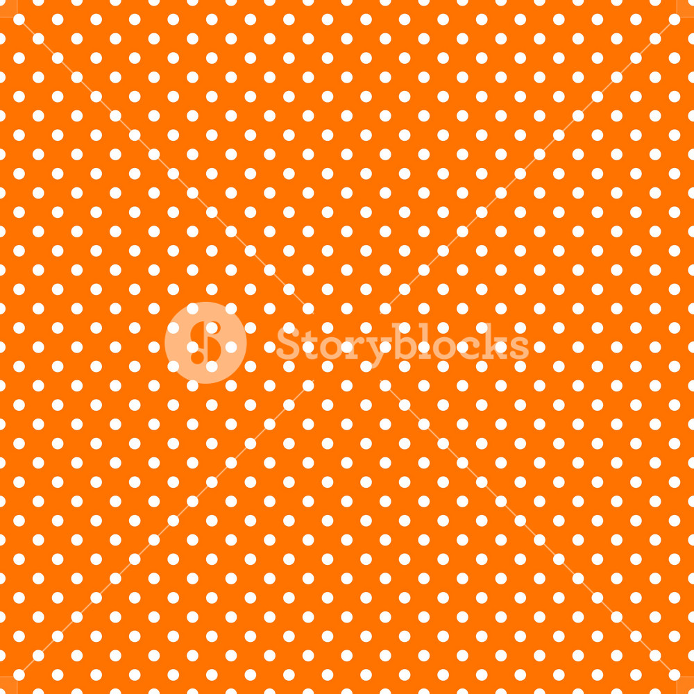 Pattern Of White Polka Dots On An Orange Background Royalty-Free Stock ...