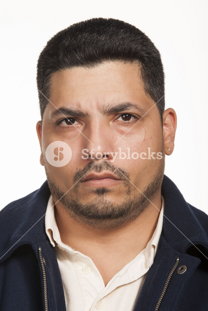 Portrait on white background Royalty-Free Stock Image - Storyblocks