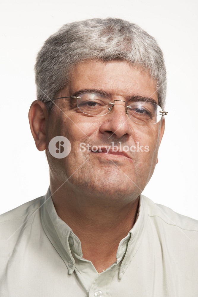 Portrait on white background Royalty-Free Stock Image - Storyblocks