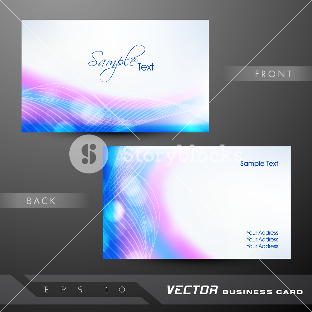 Professional And Designer Business Card Set Or Visiting Card Set. Eps ...