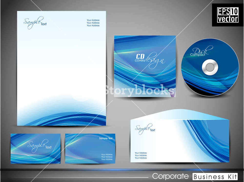 Professional Corporate Identity Kit Or Business Kit With Artistic ...