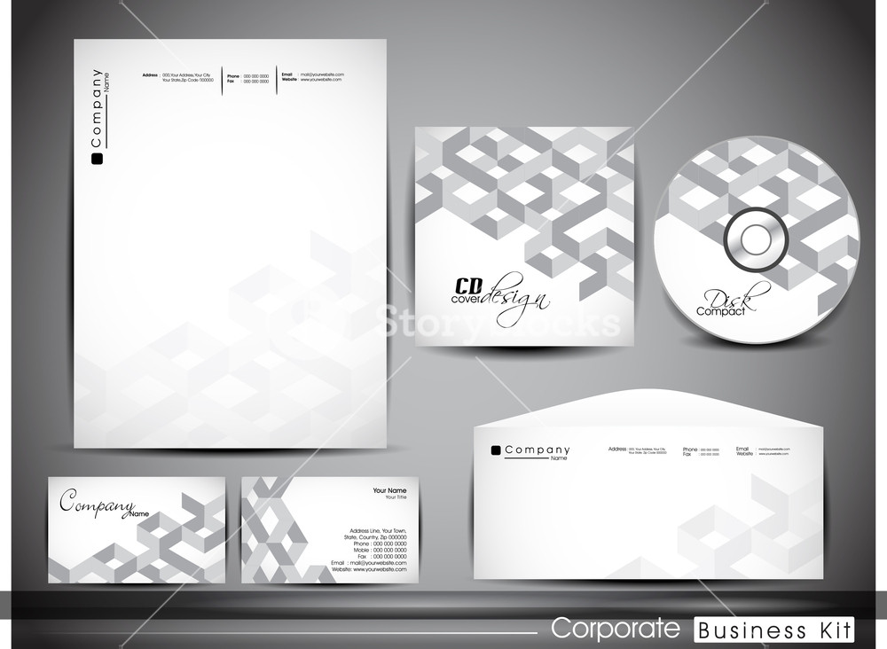 Professional Corporate Identity Kit Or Business Kit With Artistic ...