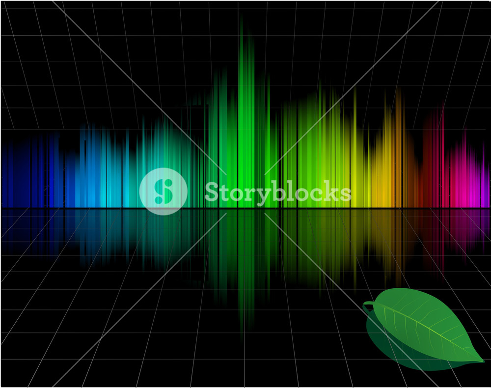 Rainbow Reflection Vector Background. Royalty-Free Stock Image ...