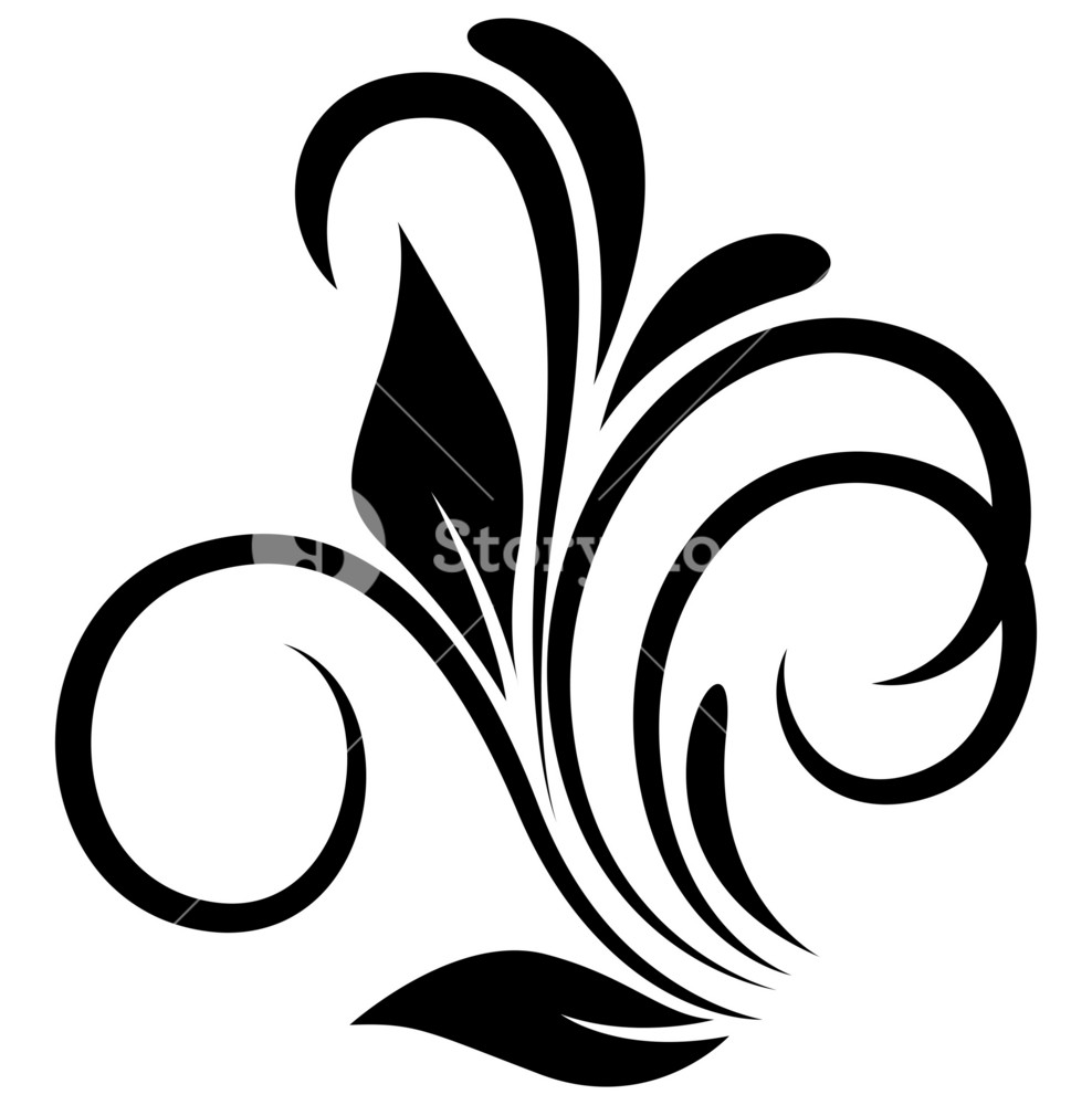 Retro Flourish Design Royalty-Free Stock Image - Storyblocks