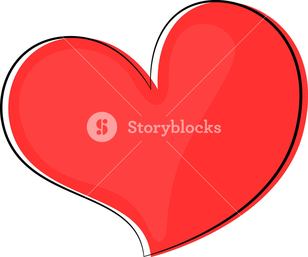 Retro Heart Clipart Royalty-Free Stock Image - Storyblocks