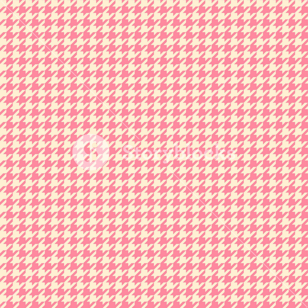 Romantic Pink Houndstooth Pattern Royalty-Free Stock Image - Storyblocks