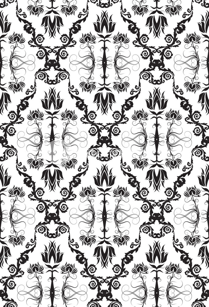 Seamless Floral Background Royalty-Free Stock Image - Storyblocks