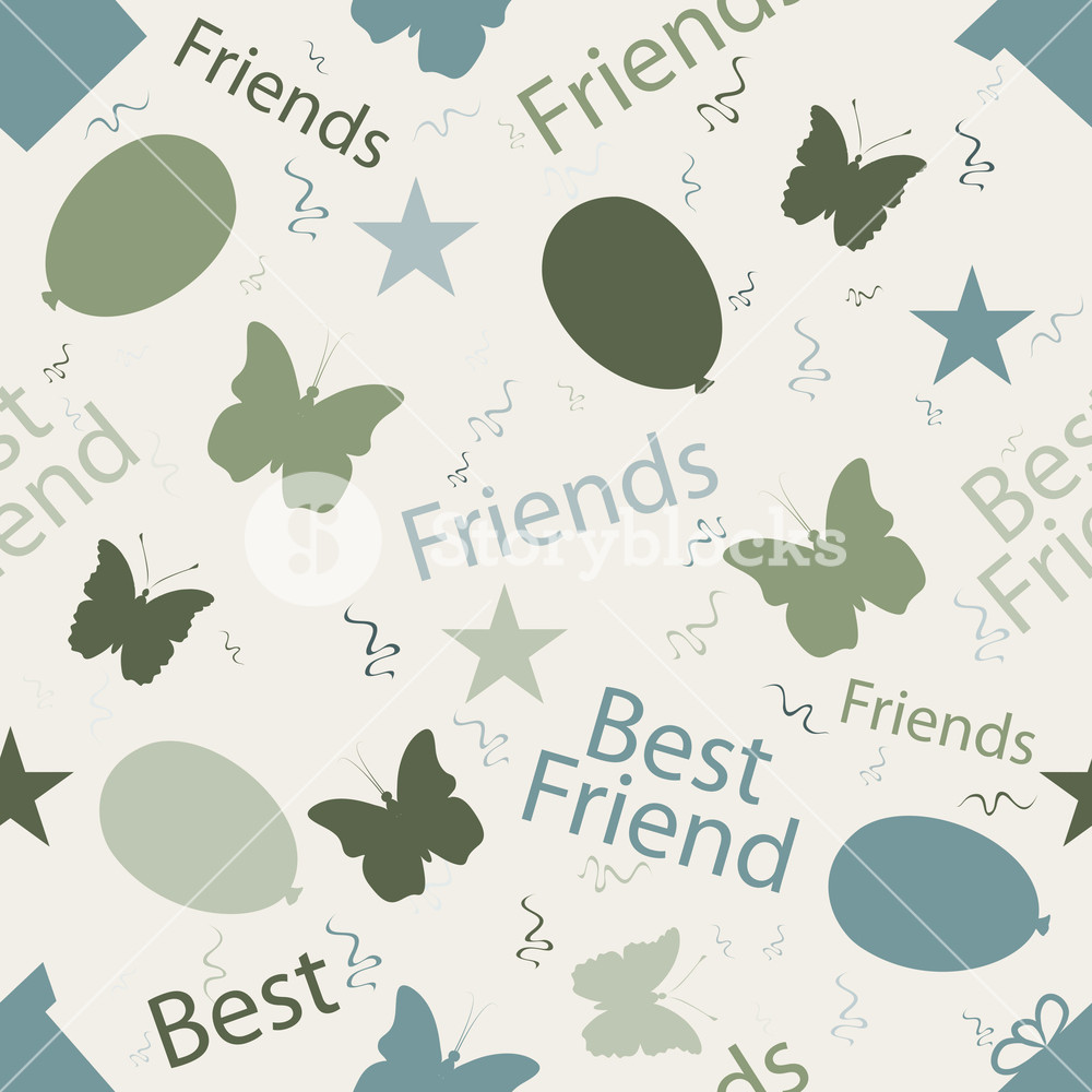 Seamless Pattern Background For Happy Friendship Day. Royalty-Free ...