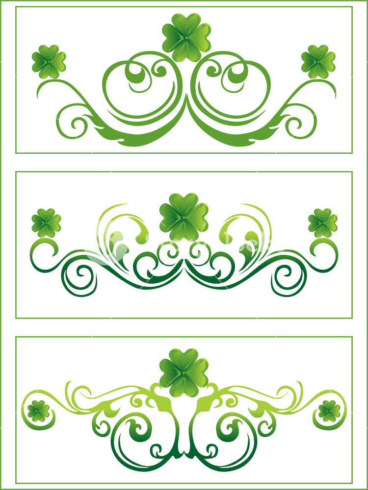 Shamrock With Swirl Pattern Art 17 March Royalty-Free Stock Image ...