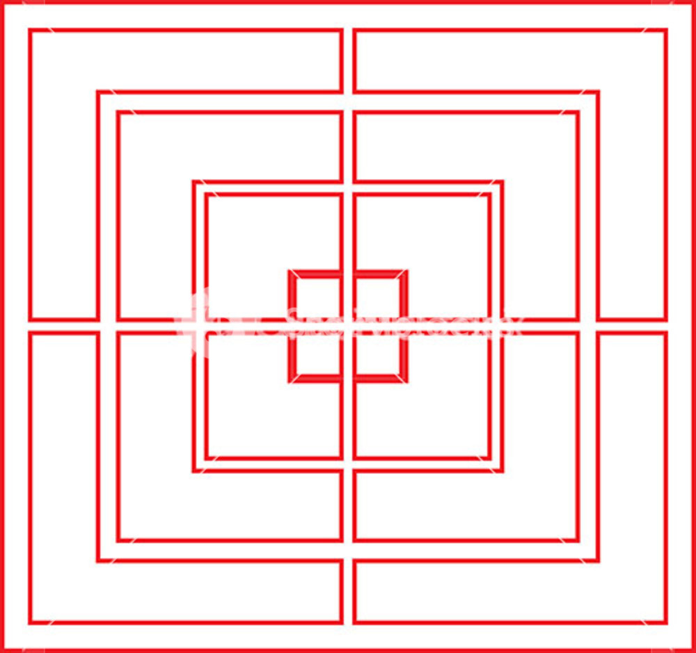 Sketch Of Spiral In Square Shape. Royalty-Free Stock Image - Storyblocks